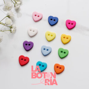 Botón Corazón 10 mm – La Botonería